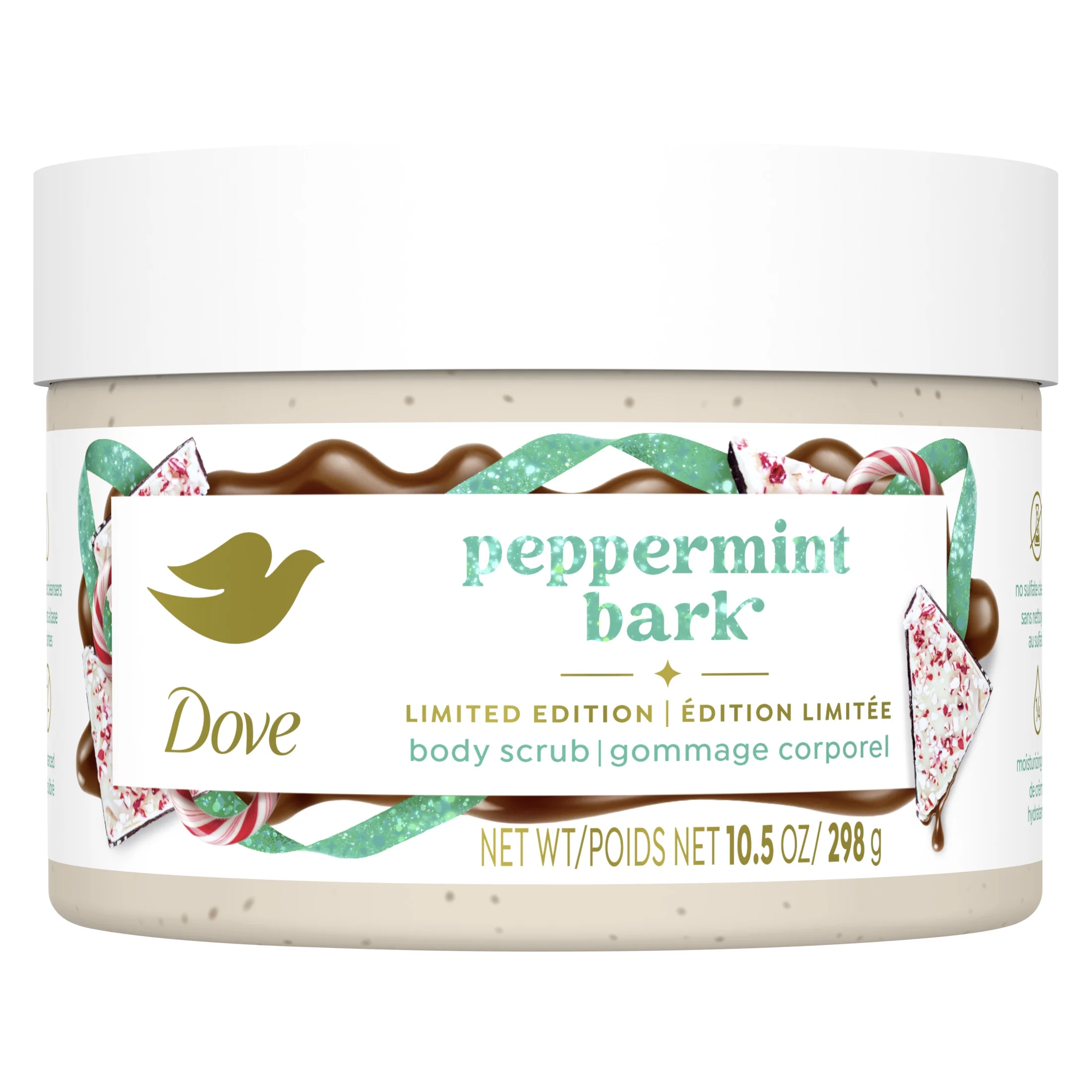 Dove Exfoliating Body Scrub for Women Peppermint Bark - GAMOU-COSMETICS